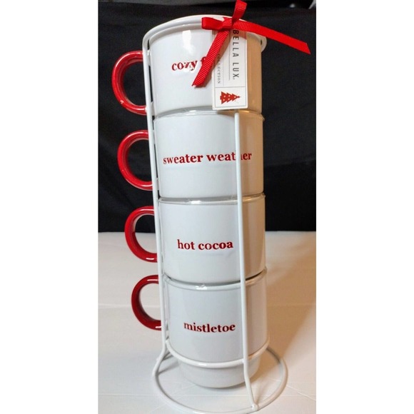 Signature Housewares Inc | Dining | Bella Lux Stackable Set Of 4 ...